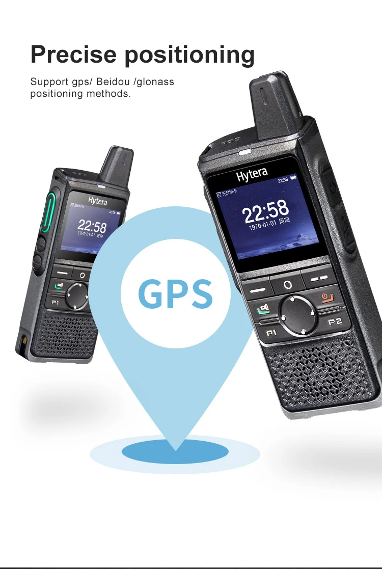 Hytera HYT PNC370 4G POC Portable GPS BT LTE Network Walkie Talkie