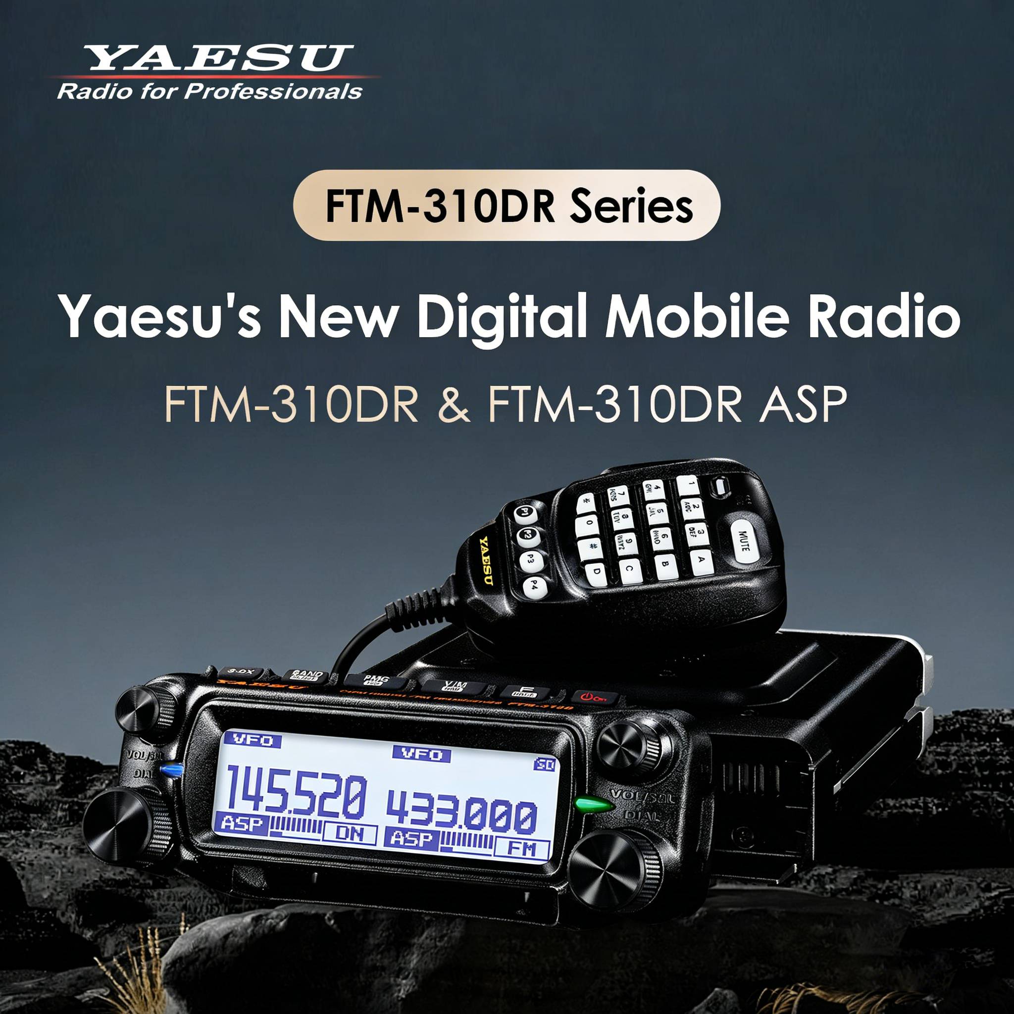 Yaesu FTM-310DR ASP Mobile Ham Radio, C4FM System Fusion + FM, 144 ...