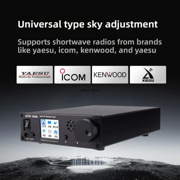 ATR-1000 1000W Automatic Antenna Tuner – 1.8-30MHz HF Shortwave Tuner ...