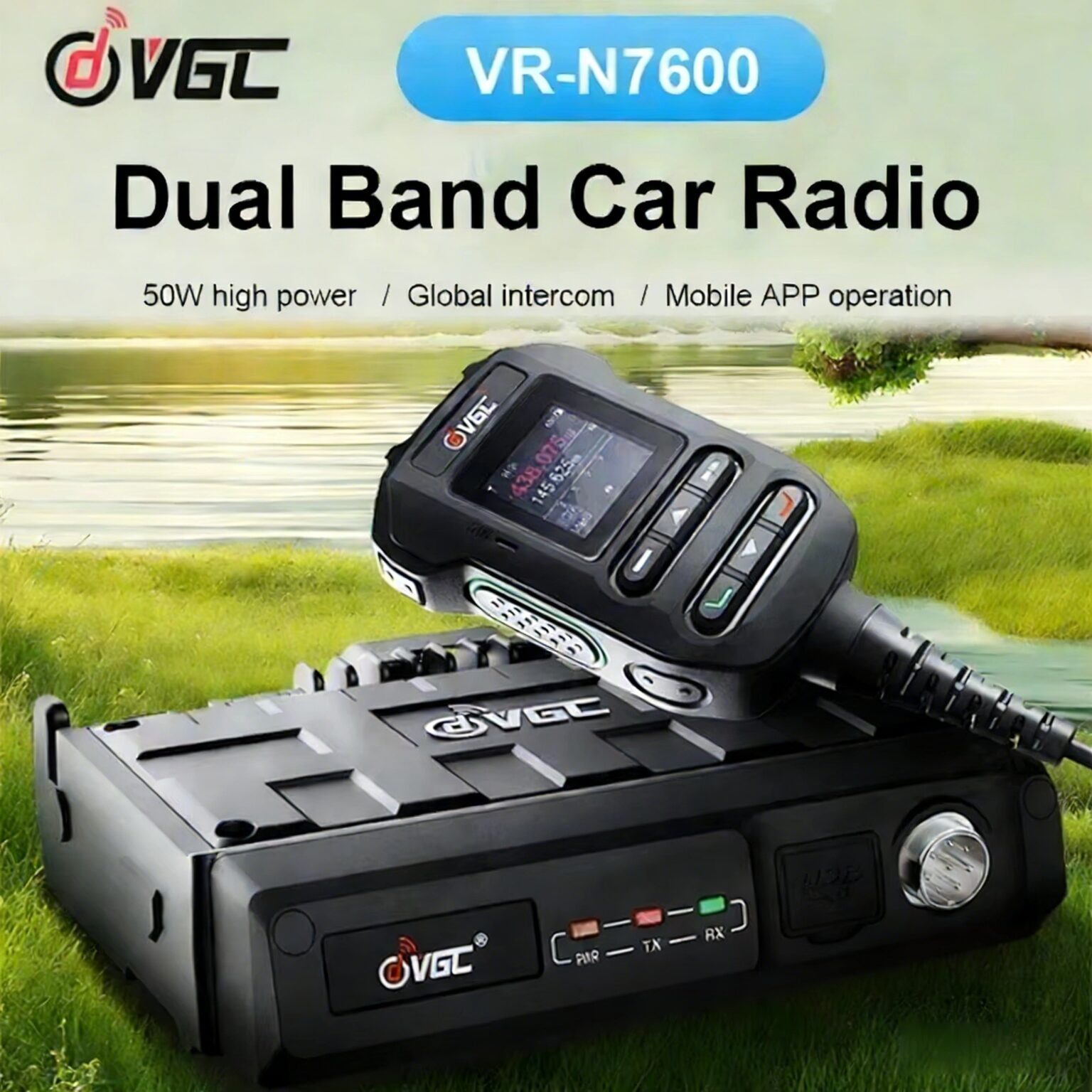 VR-N7600: 50W Car Radio Station featuring GPS Tracking & Easy Frequency ...
